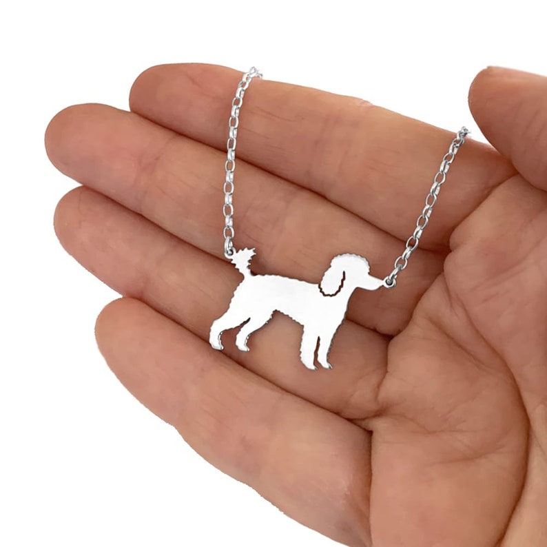 Poodle Necklace - Silver 14K Gold Plated Pendant, Dog Lover Jewelry ...
