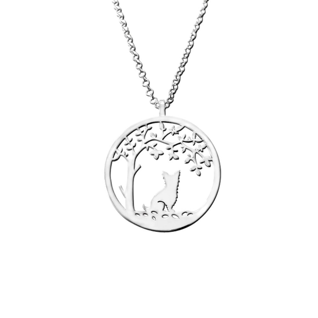 Yorkie Memorial Necklace Silver / 14K Gold Plated Yorkshire Terrier Dog ...