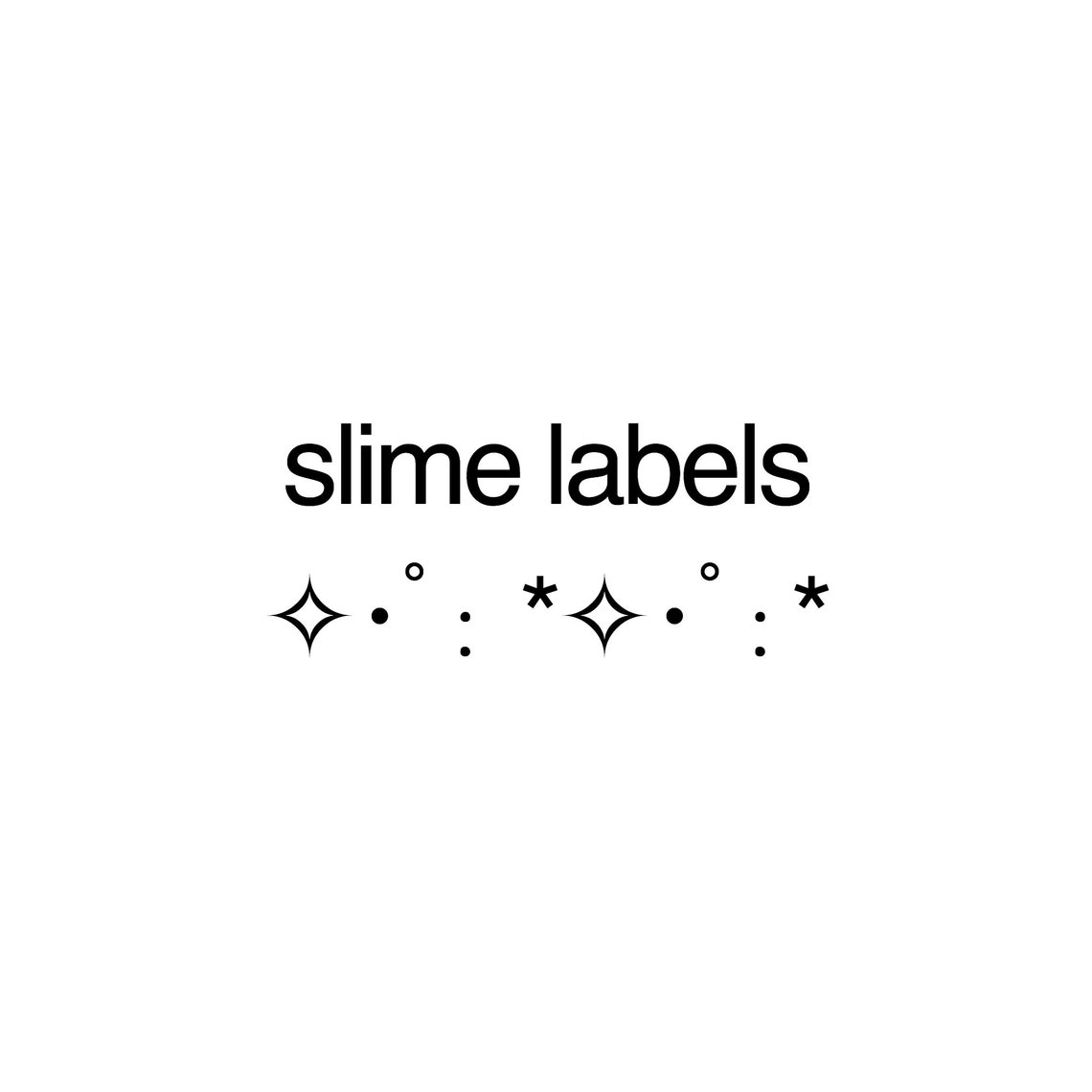 Slime Labels - Etsy