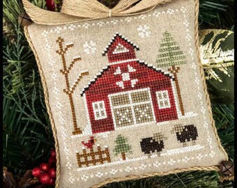 Barn cross stitch | Etsy