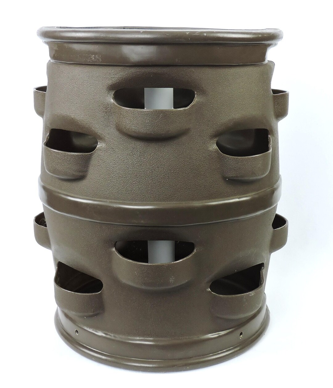 P3 Container Gardening System - Custom Planter W/center Watering Tube "solid Chocolate Brown ...