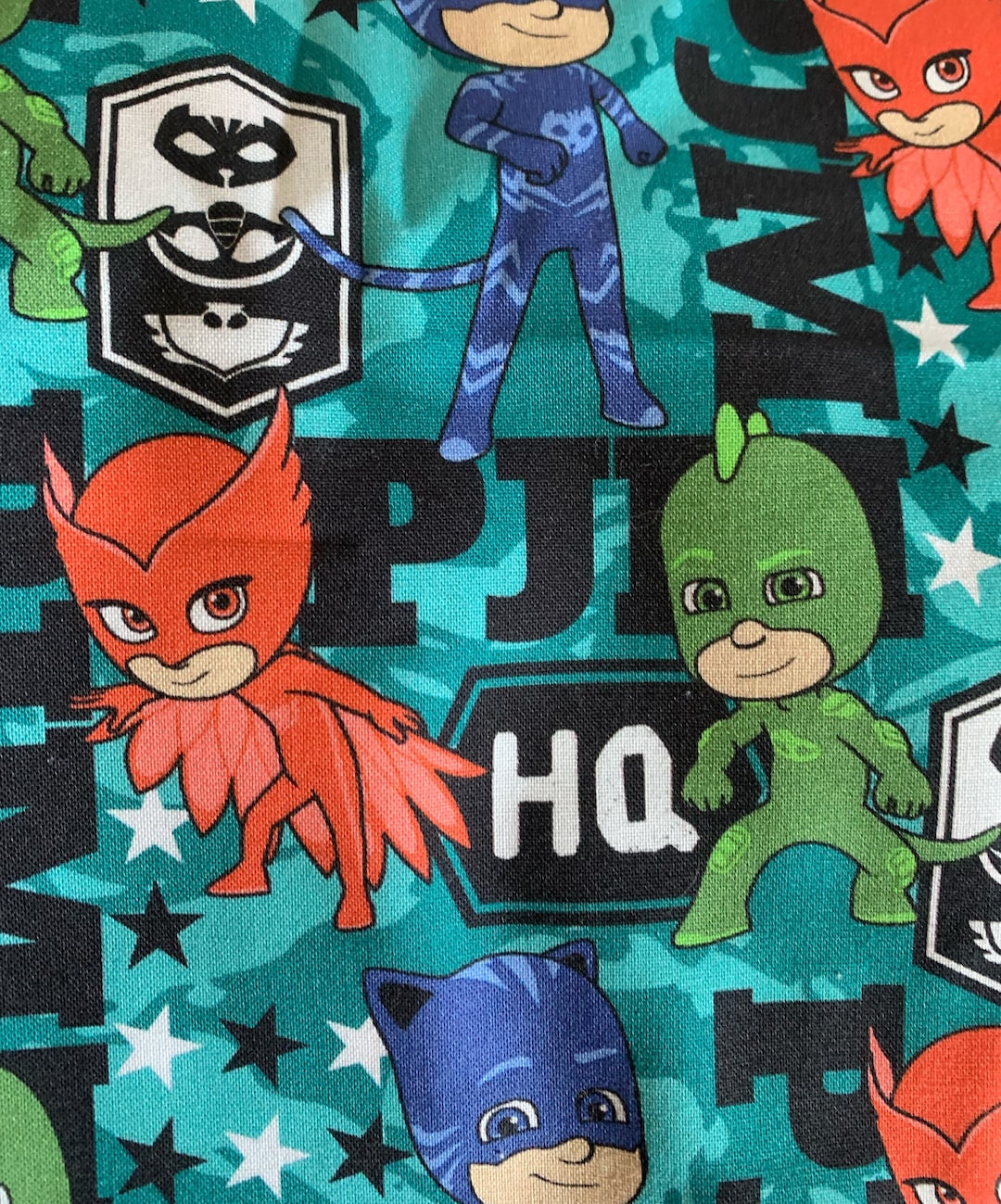 PJ Mask Fabric by the YARD, Cotton Fabric, Quilting Fabric Quilt Fabric ...