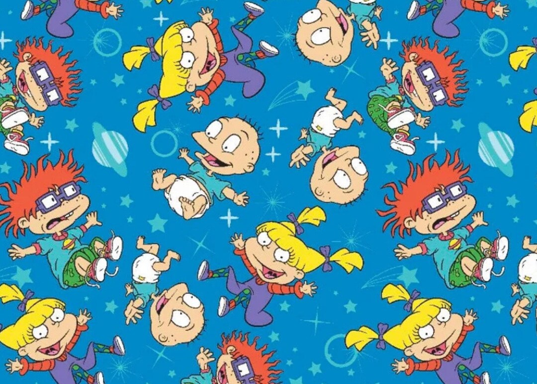 Rugrats in Space, Licensed Fabric, Cotton Fabric, 1 Yard - Etsy