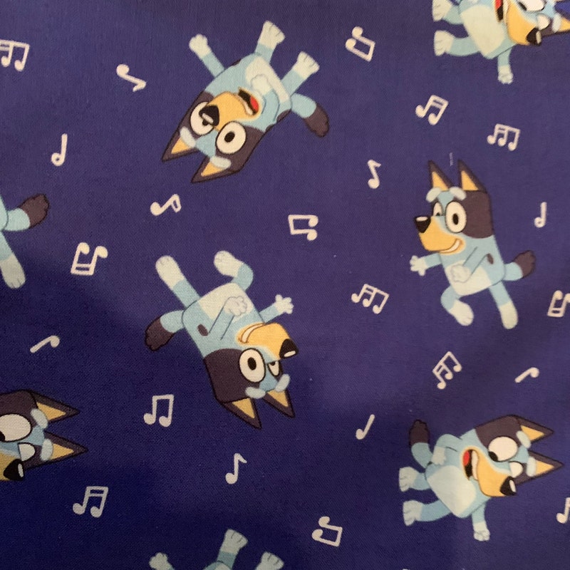 Bluey Flannel Fabric - Etsy