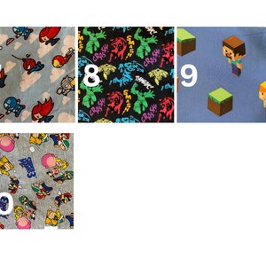 Pokémon, Nintendo, Marvel Heros Fabric by the 1/2 YARD, Video Games ...