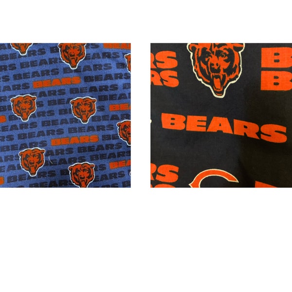 Chicago Bears Fabric - Etsy