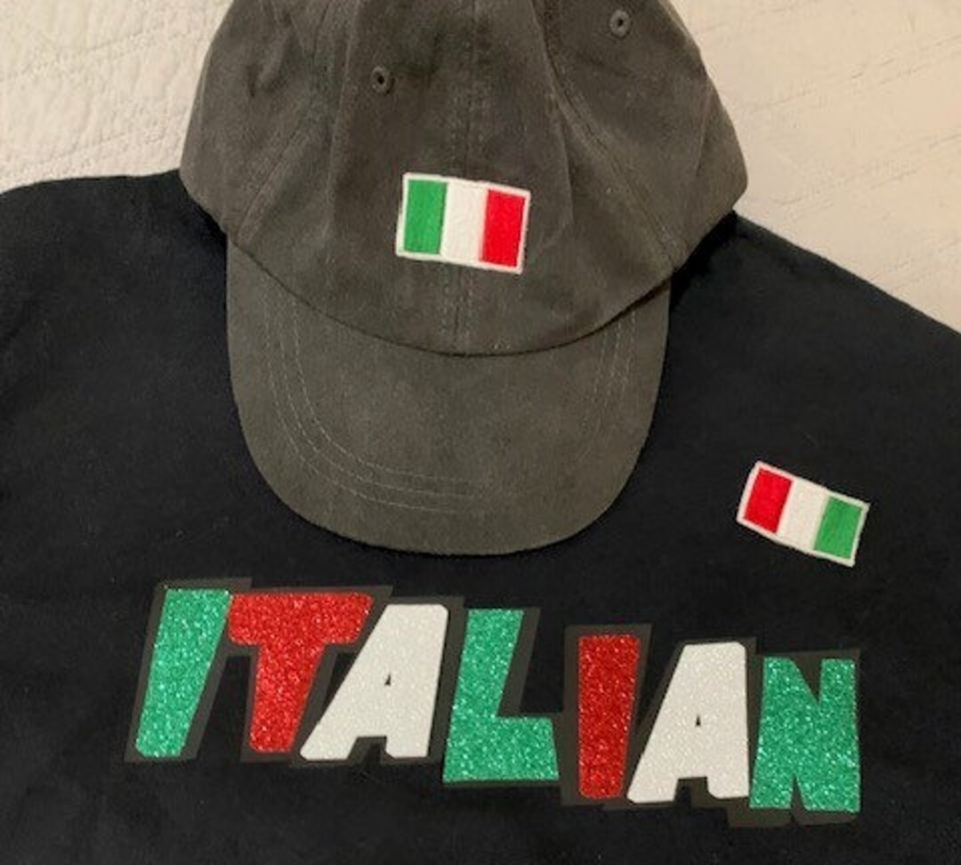 Italian Shirt Set Hat Flag Italy Patchknit - Etsy