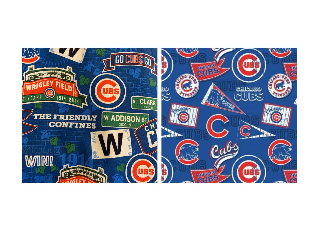 Chicago Cubs Fabric by the YARD Stadiums, Chicago, Cubs, World Series ...