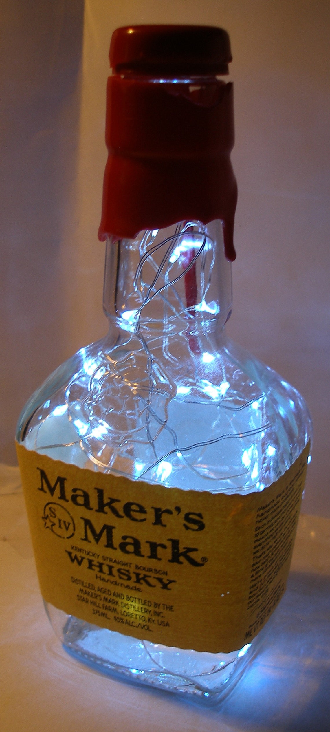 Maker's Mark Whisky Bottle Accent Light - Fire Fly and Fairy Bottle ...