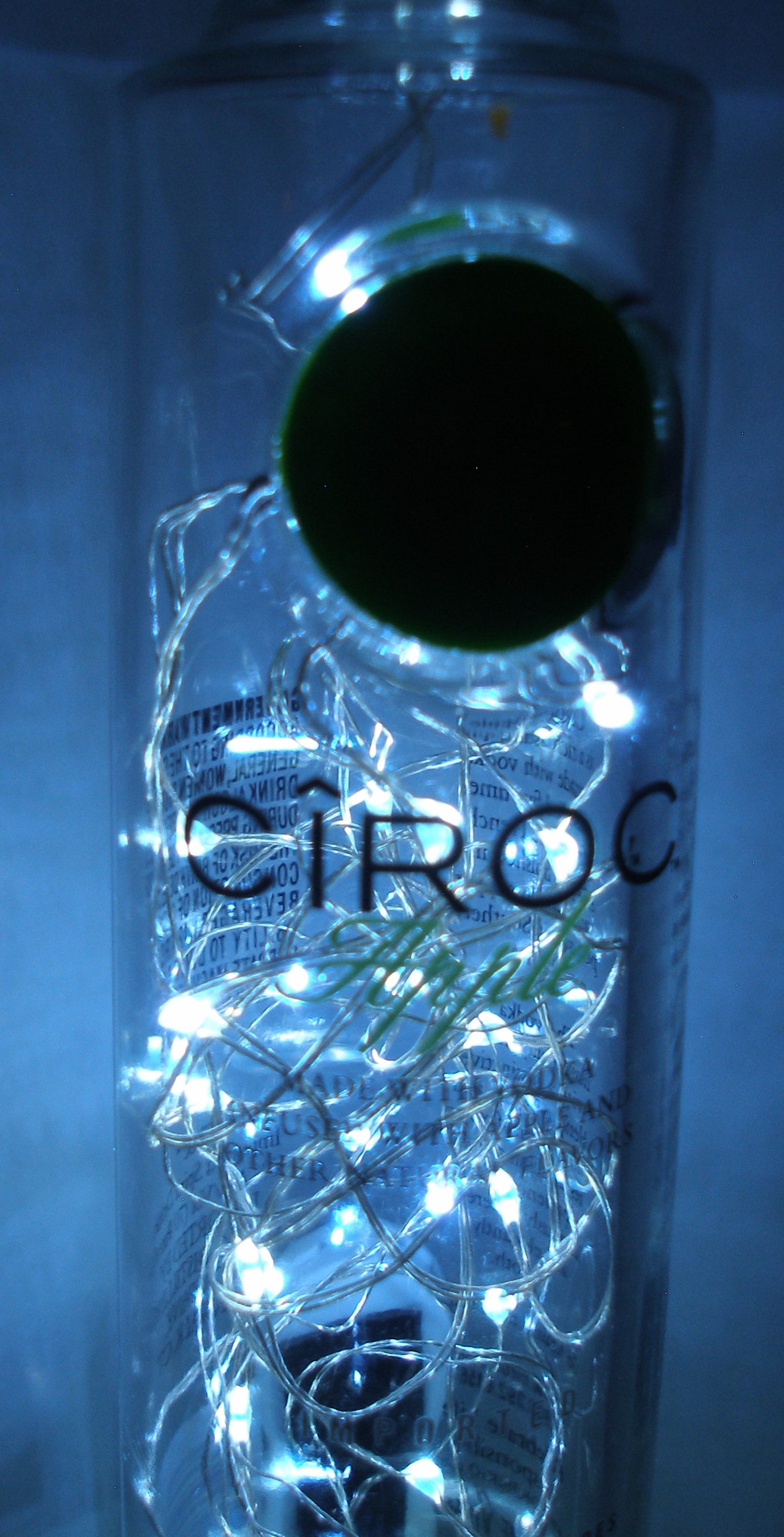 Ciroc Green Apple Bottle Accent Light - Fire Fly and Fairy Bottle ...