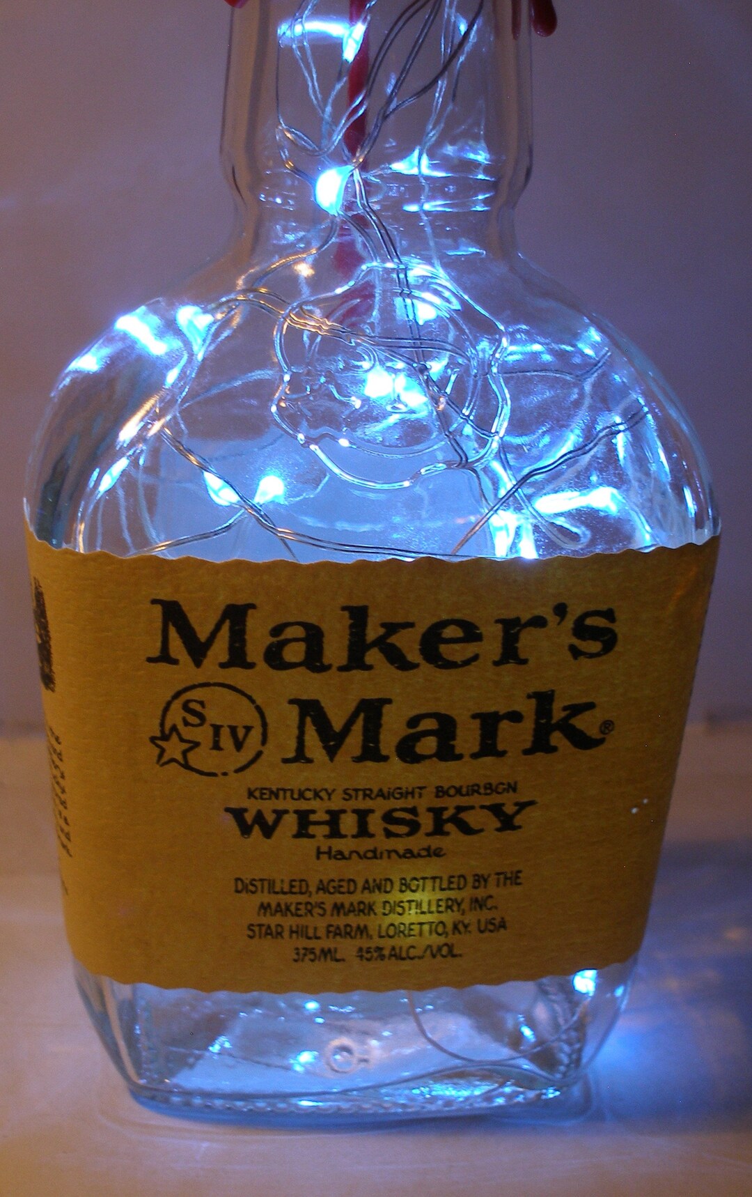 Maker's Mark Whisky Bottle Accent Light - Fire Fly and Fairy Bottle ...