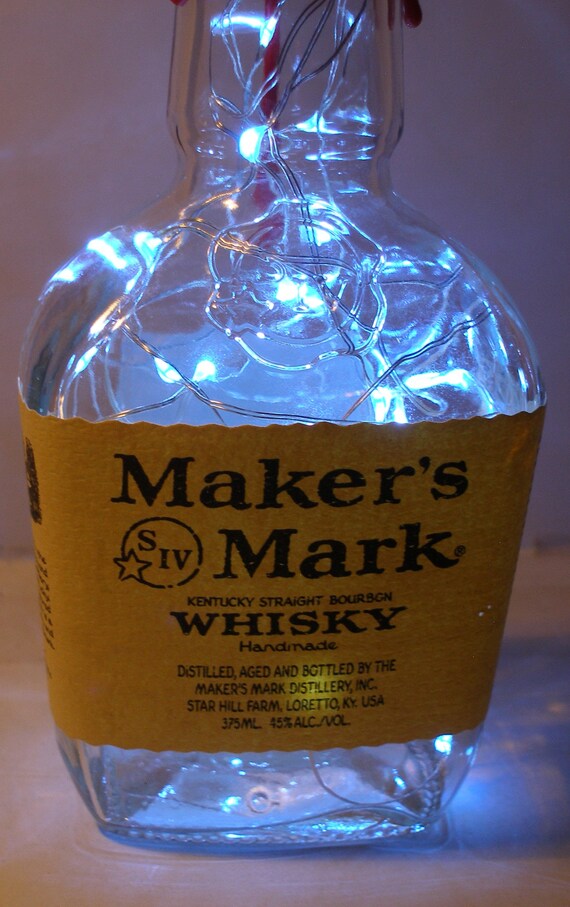 Maker's Mark Whisky Bottle Accent Light Fire Fly and | Etsy