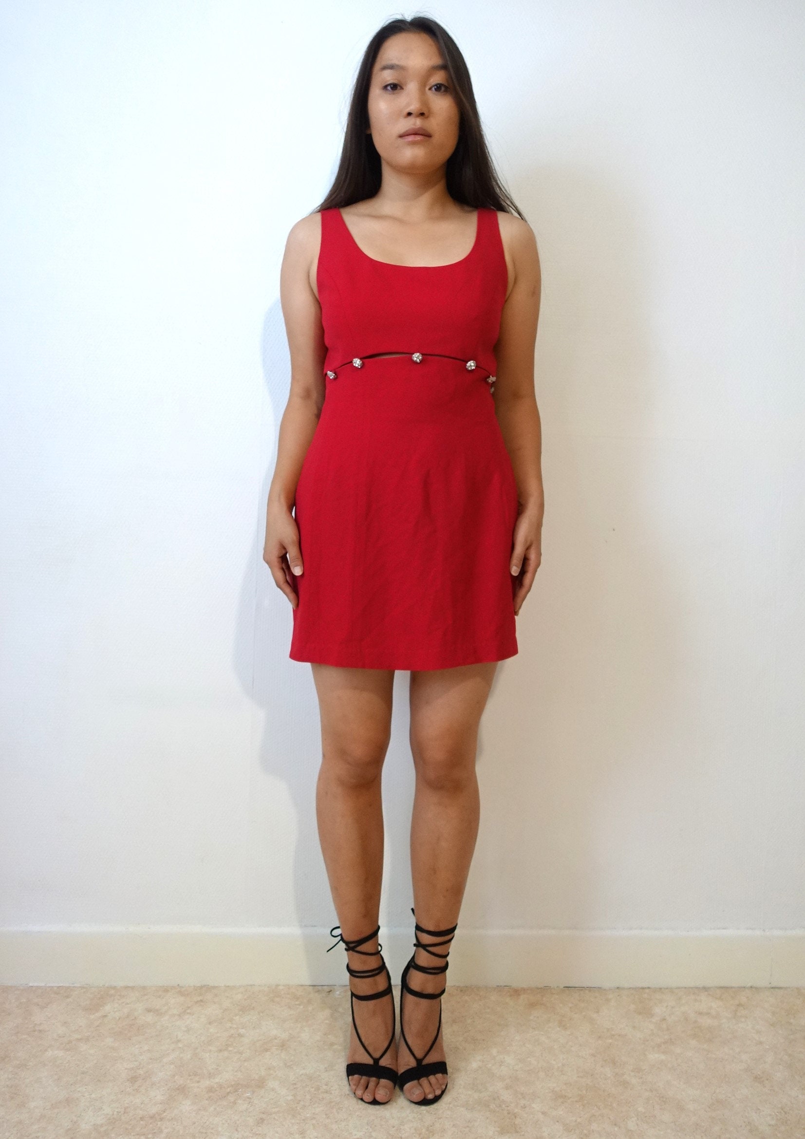 Amazing Vintage 60s Mini Cocktail Dress / Jeweled Cage Effect - Etsy