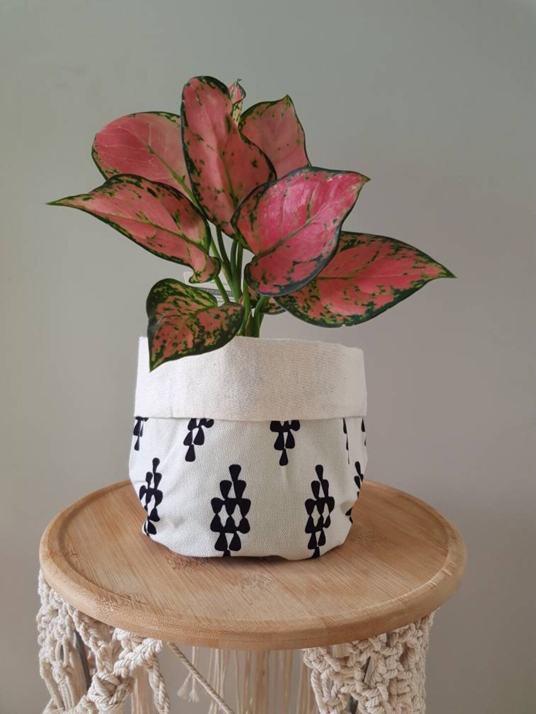 Pot Plant Cover/ Pot Plant Cozy/ Fabric Plant Cover/ Patterned/printed ...