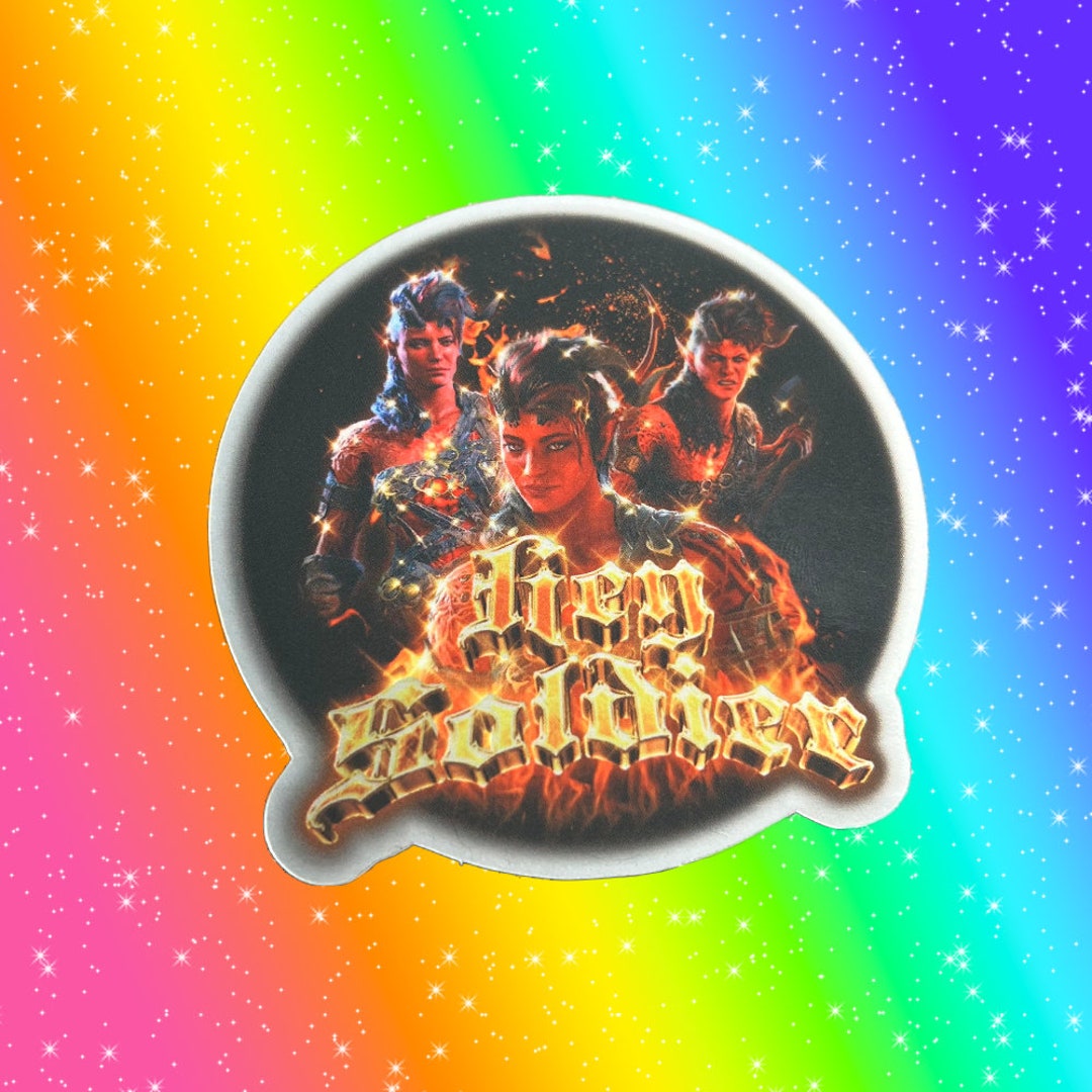 Karlach hey Soldier Baldur's Gate 3 Mirror Finish Sticker - Etsy