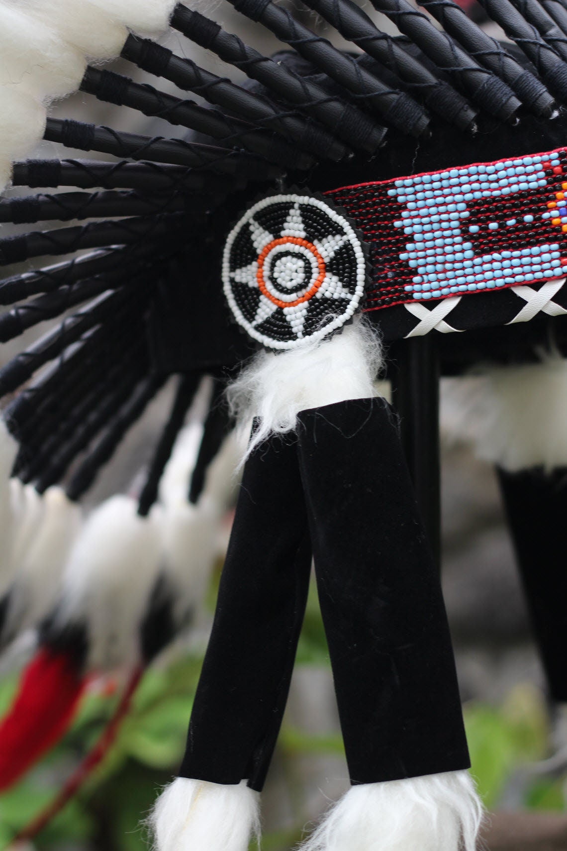 Short Red Indian Headdress Replica Made With Red Swan Feathers - Etsy