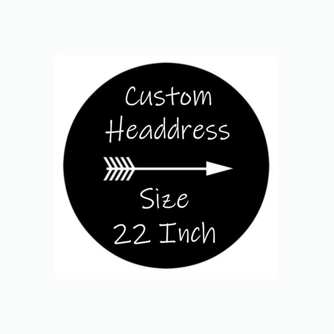 Make Your Headdress for a 22 Inch Head / 56cm Head Circumference - Etsy