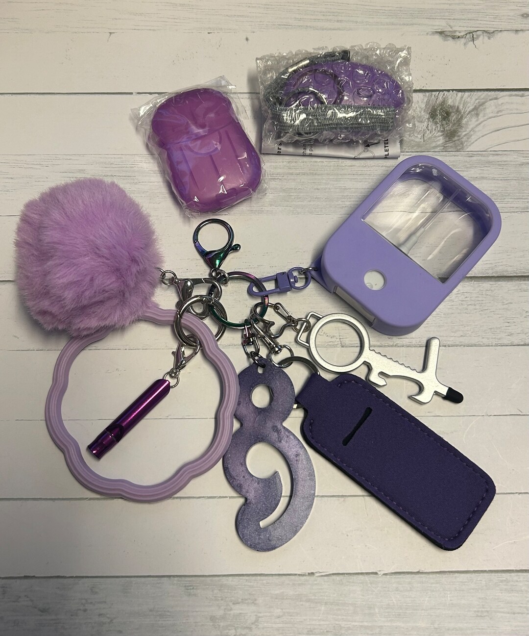 Semicolon Health & Safety Keychain Set Mental Health comes With FREE ...