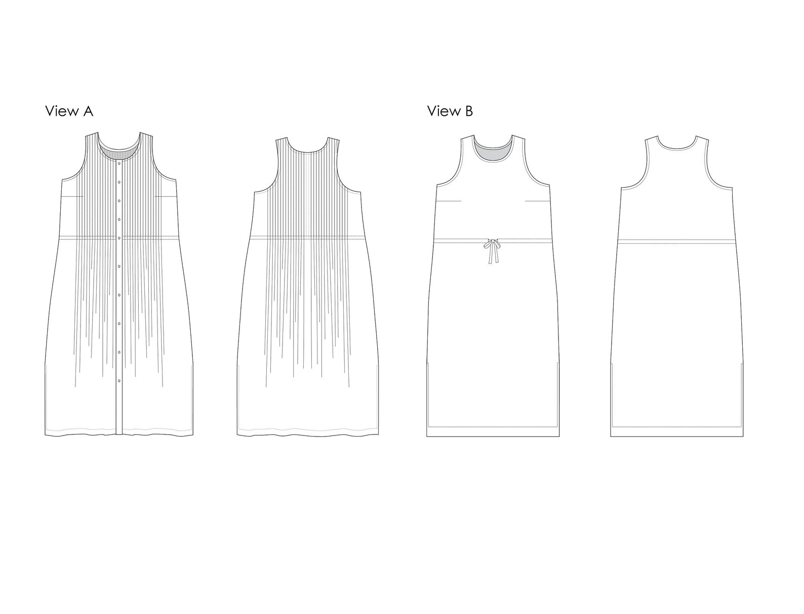 Page Dress - Digital Sewing Pattern - Etsy