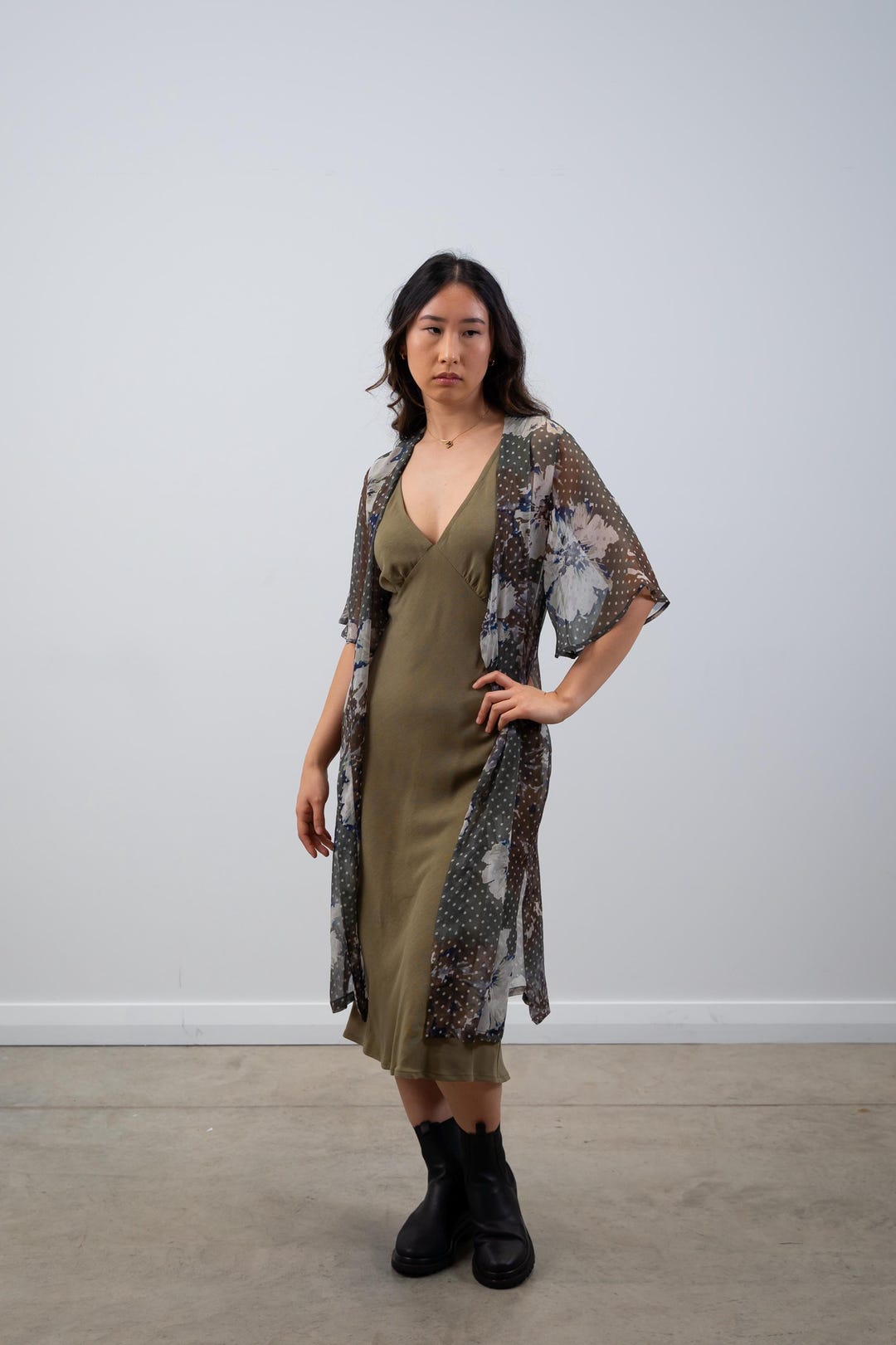 Somerfield Coat Garment Sample - Printed Silk Georgette - Etsy