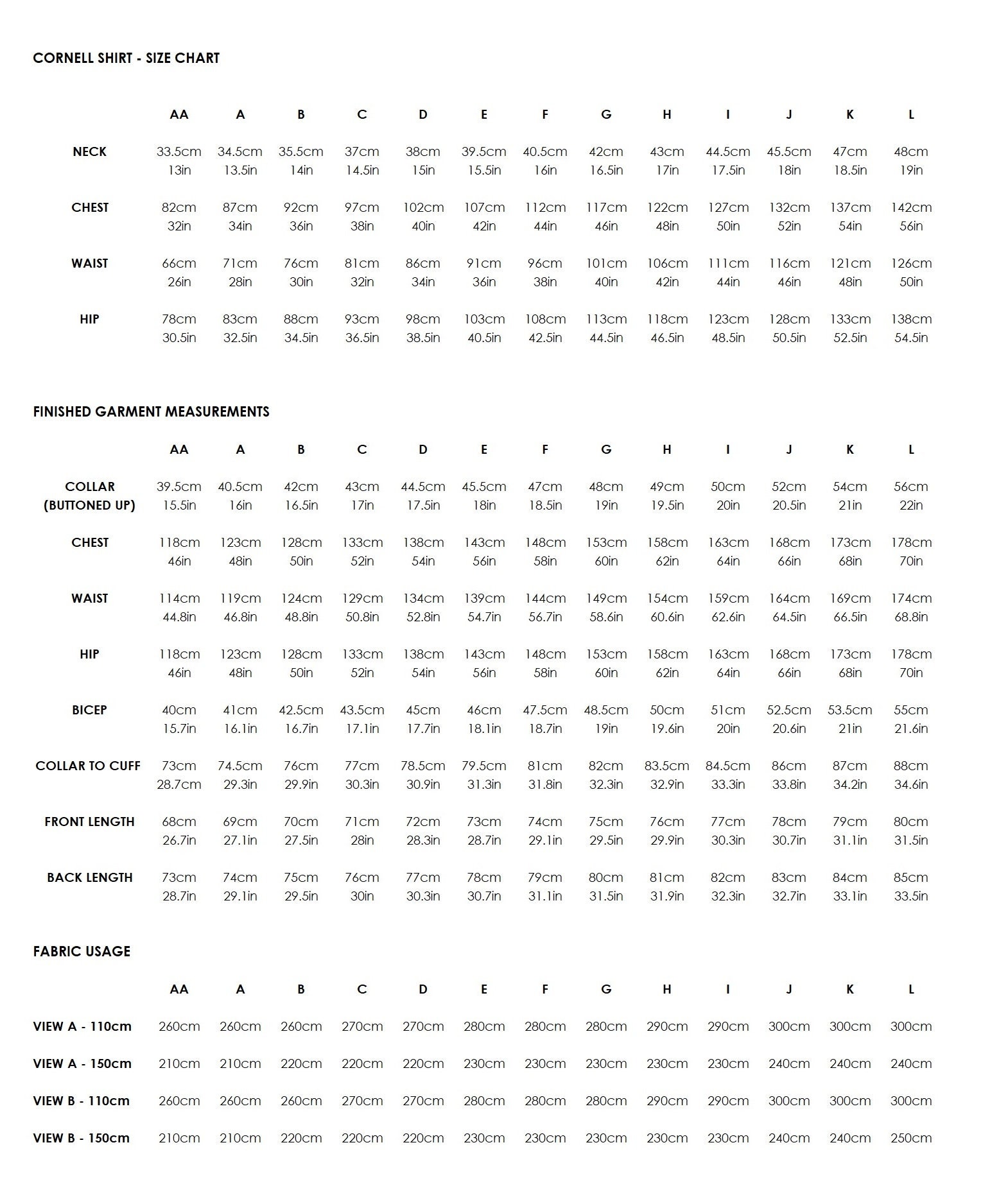 Cornell Shirt Digital Sewing Pattern | Etsy