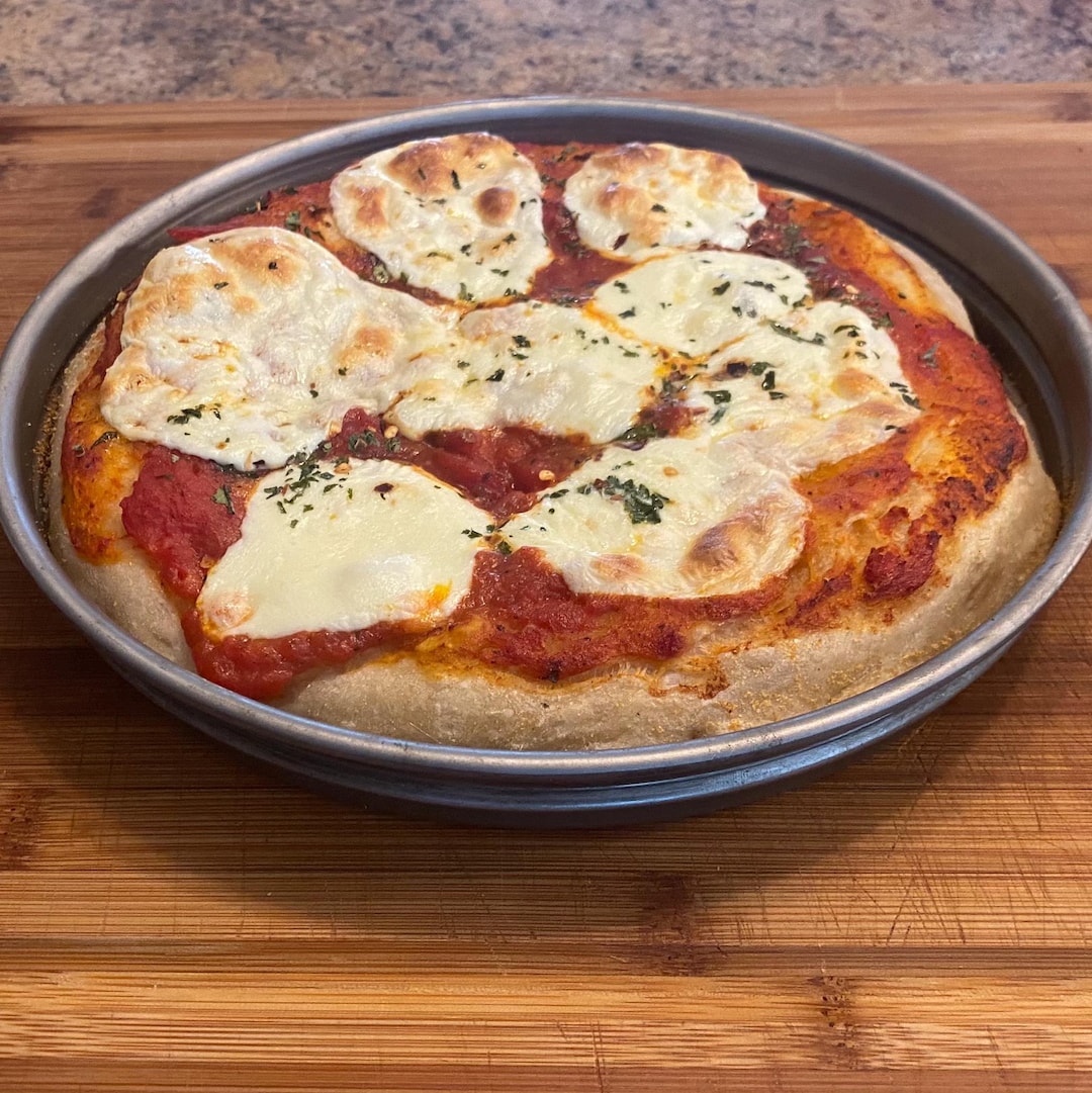 Perforated Steel Pizza Pans: Crispy Crust Set (13 & 9 Inch) - Etsy