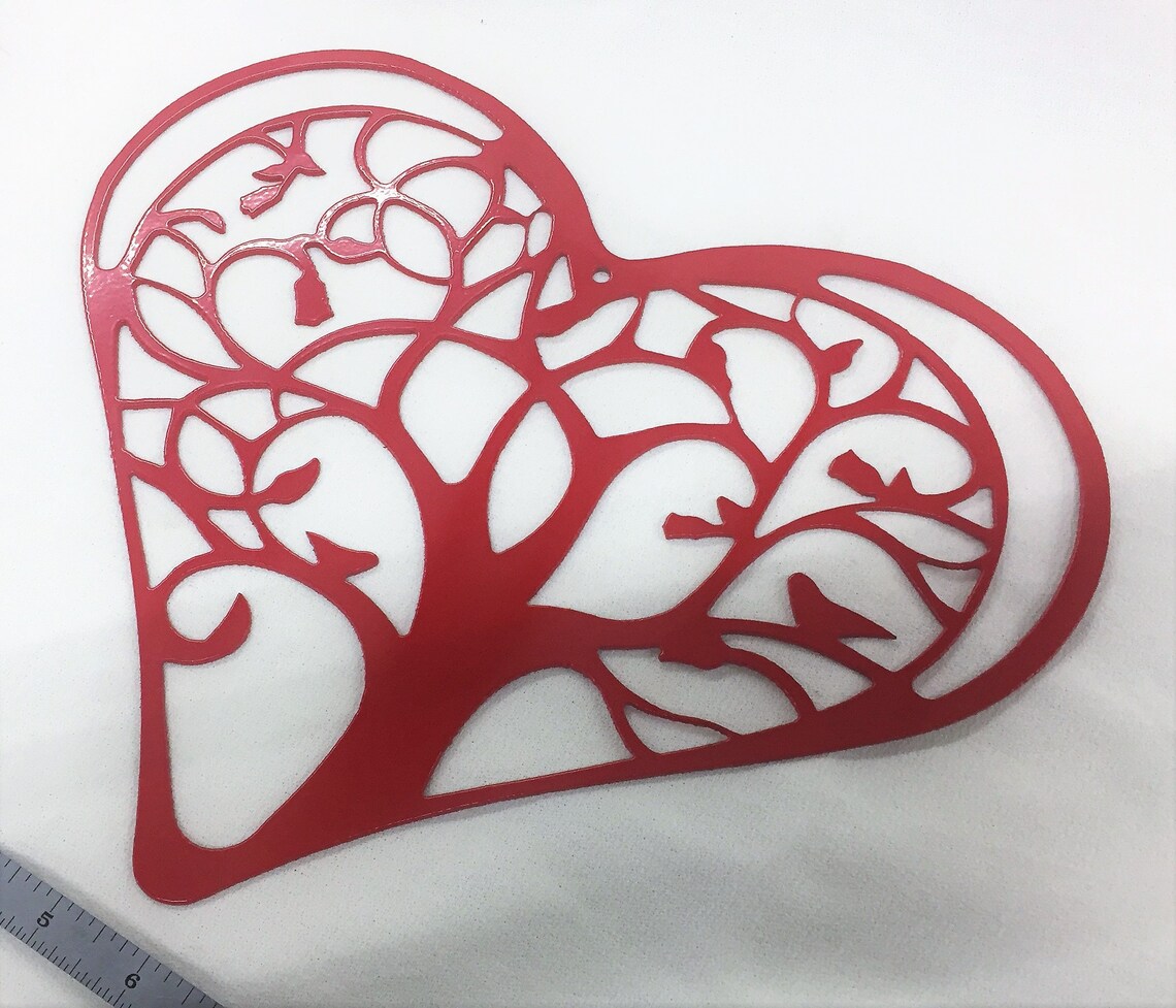 Heart Tree Wall Art - Etsy