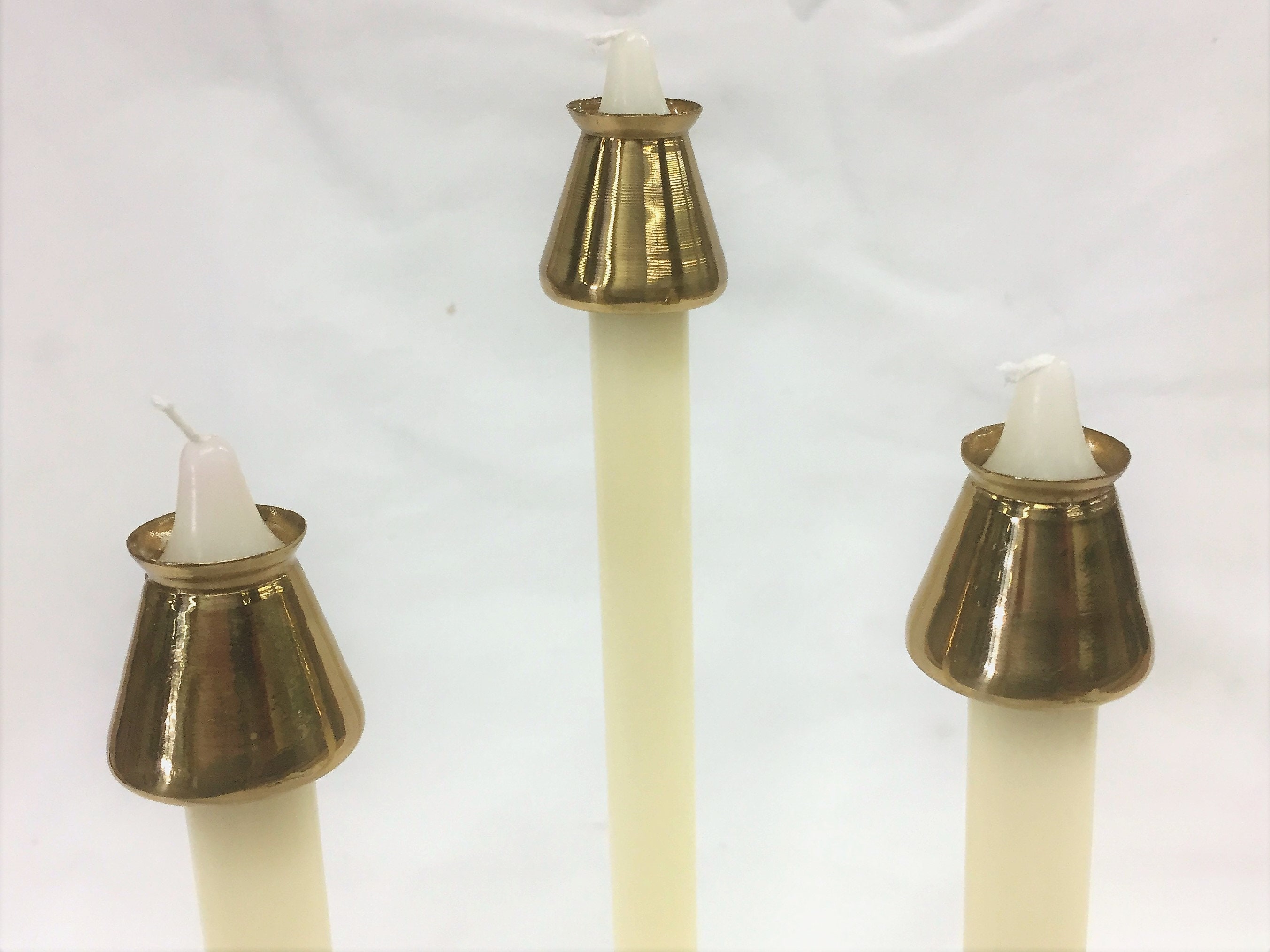 7/8" Brass Candle Follower/burner/topper - Etsy