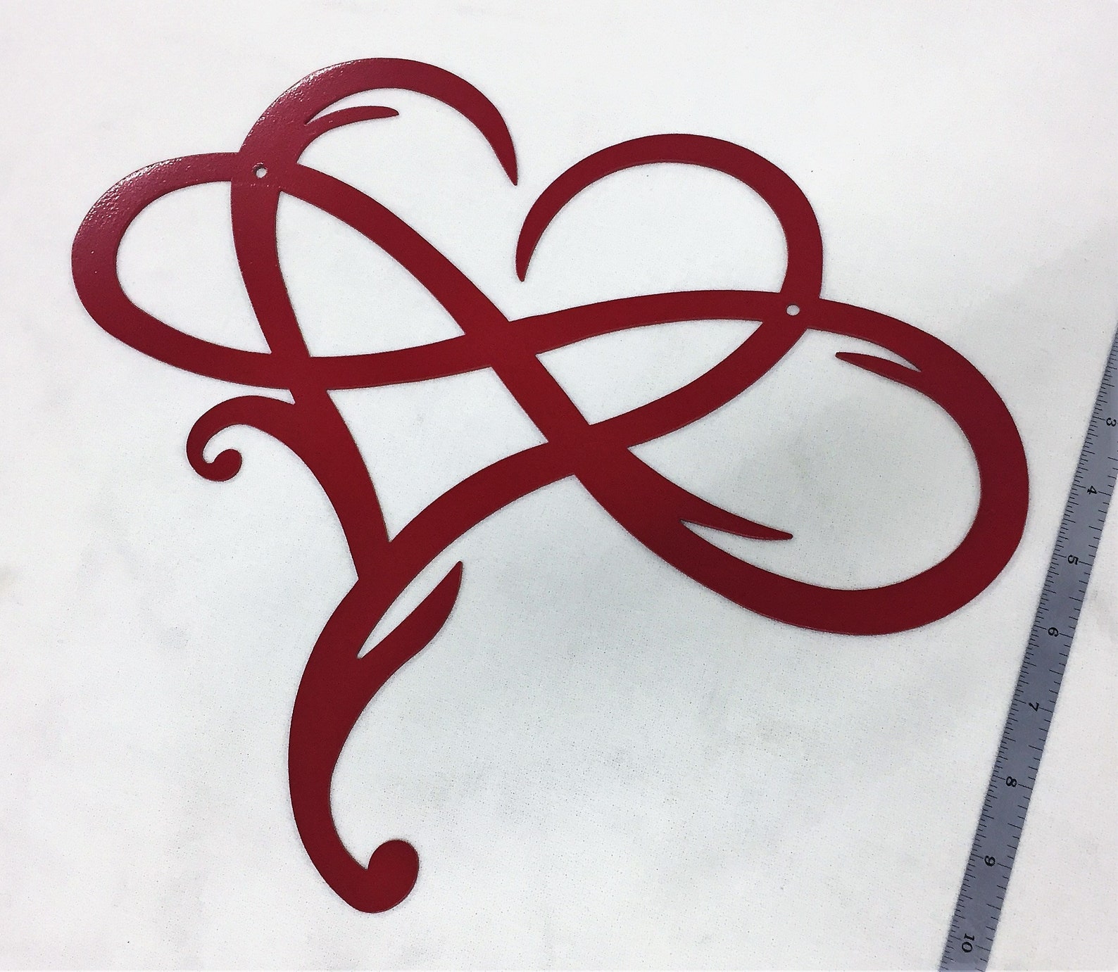 Infinity Heart Metal Wall Art | Etsy