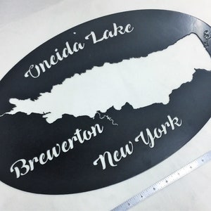 Oneida Lake Metal Wall Art - Etsy