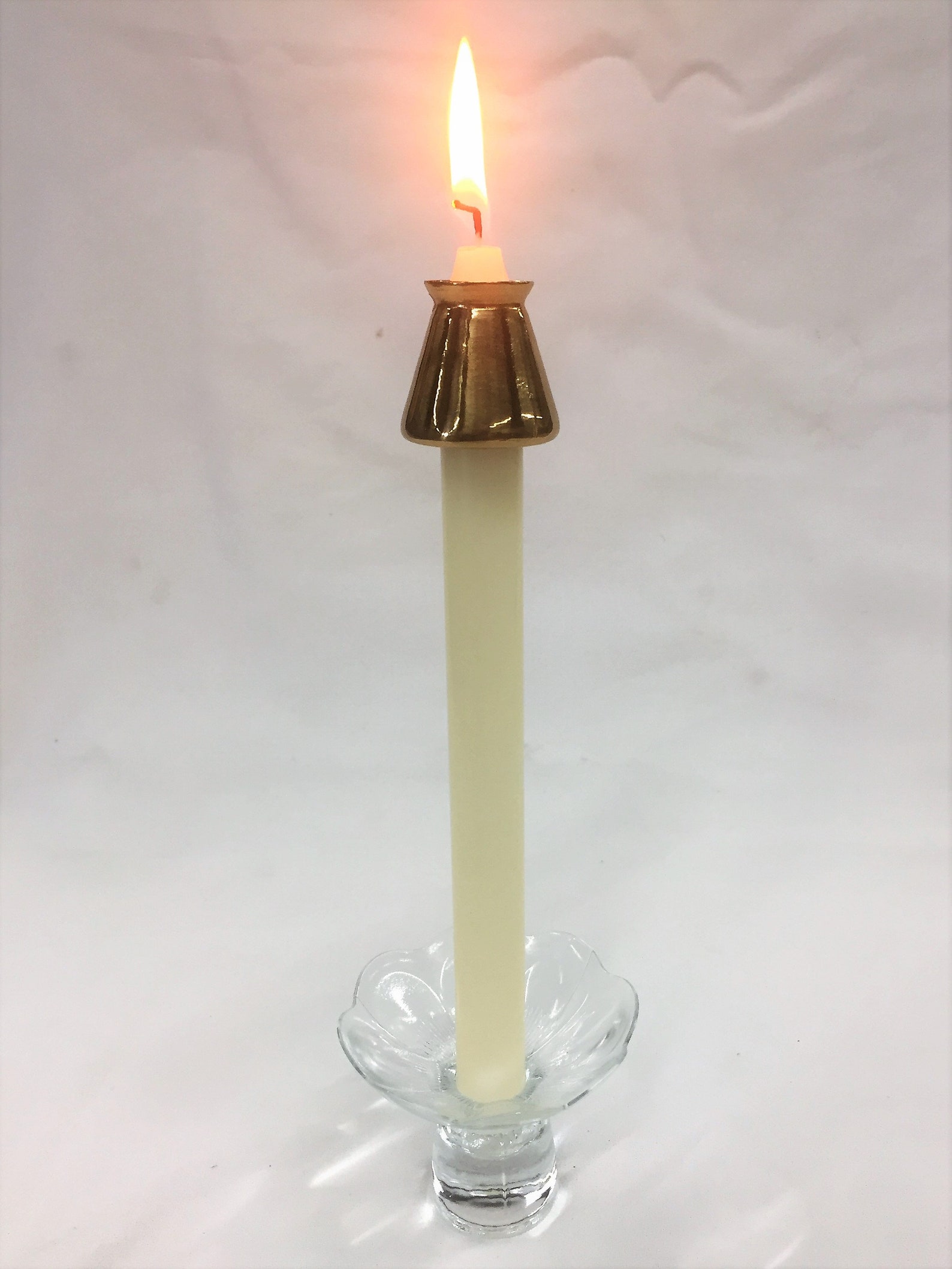 7/8" Brass Candle Follower/burner/topper - Etsy