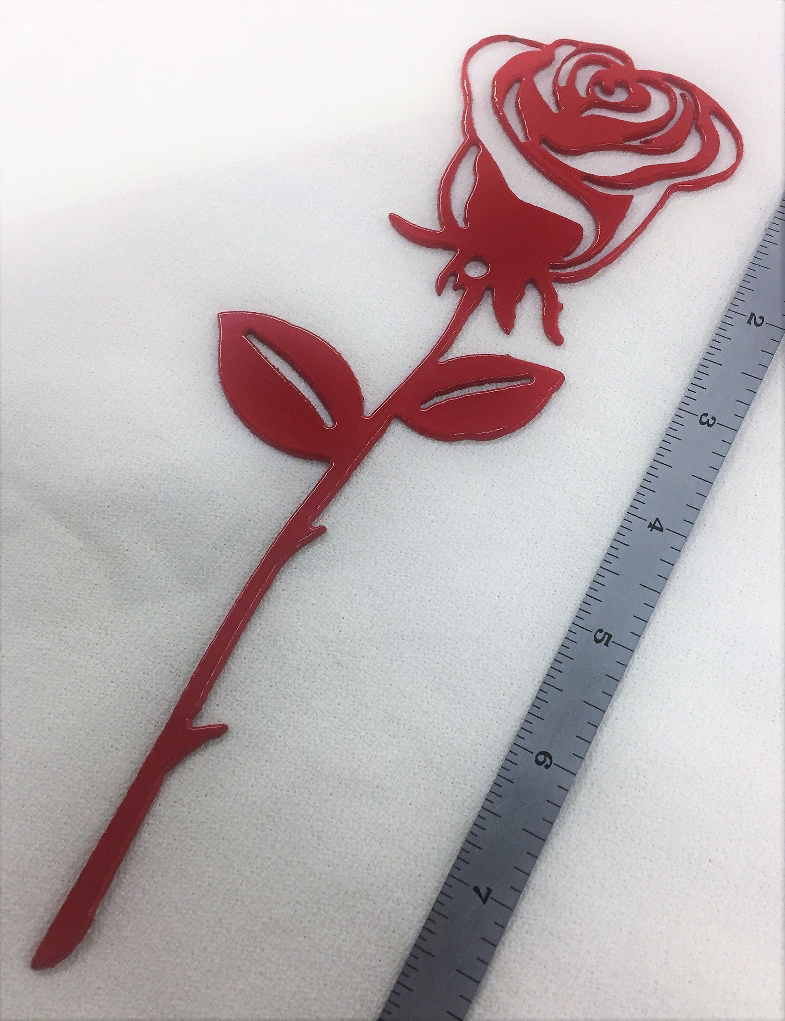 Single Rose Metal Wall Art | Etsy