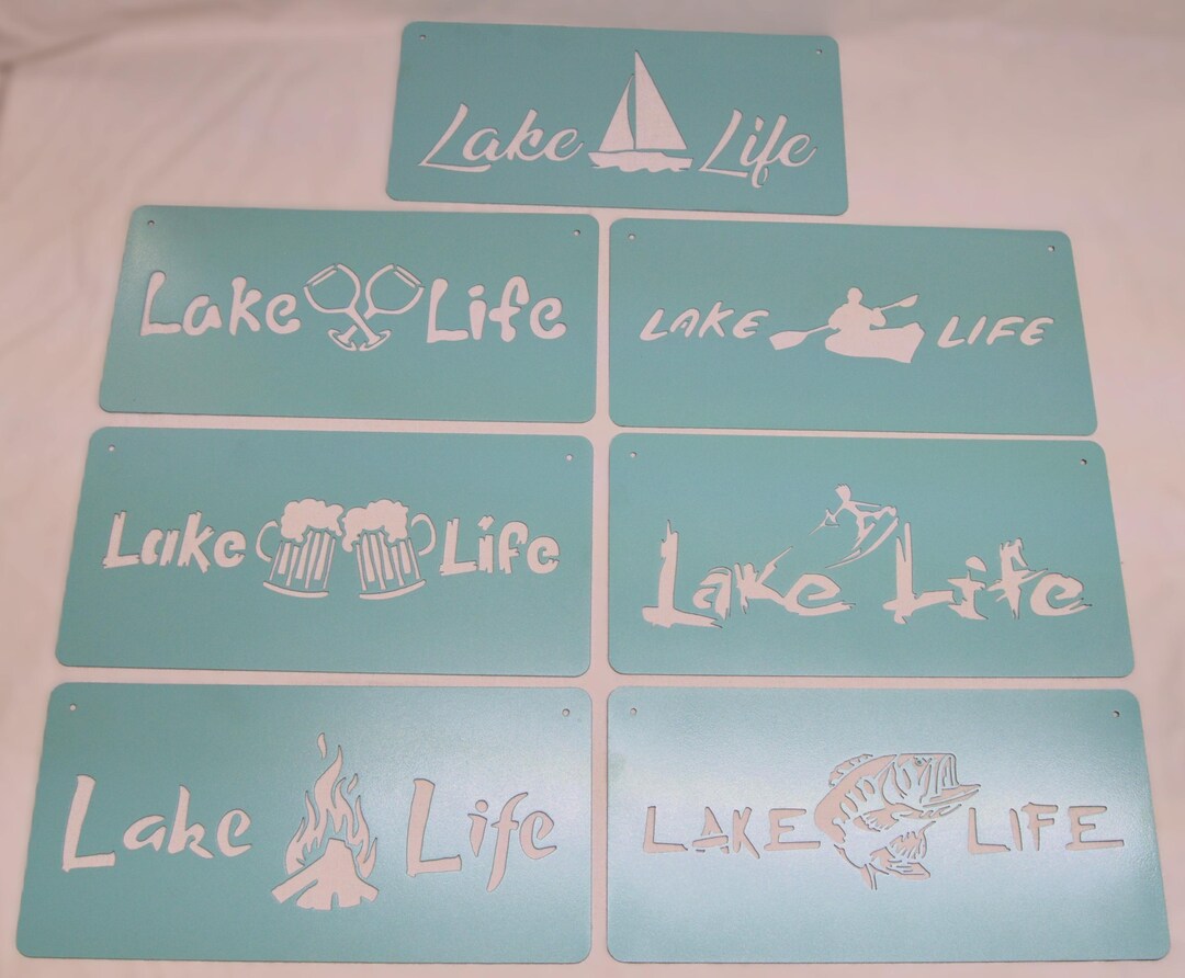 Lake Life - Metal Wall Art - Etsy