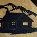Cabin in the Woods Metal Wall Art - Etsy