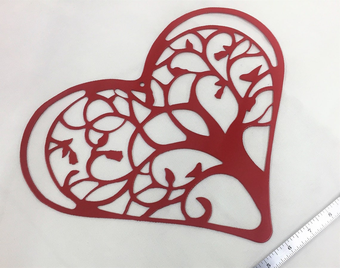 Heart Tree Wall Art - Etsy