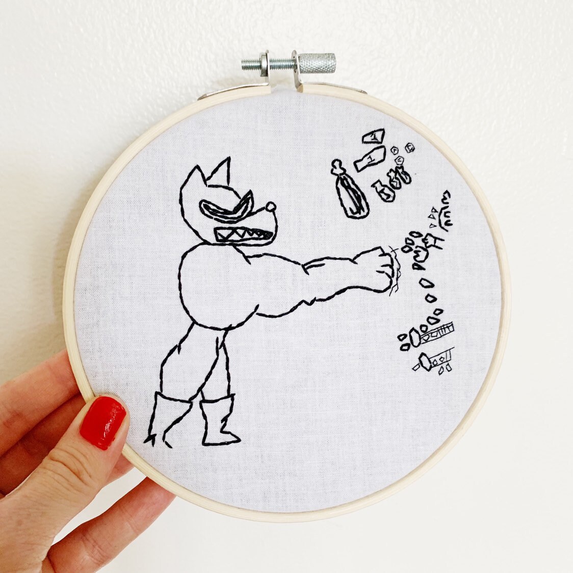 Custom Children's Drawing Embroidery Hoop - Etsy