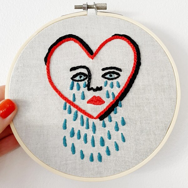 Crying Heart - Etsy