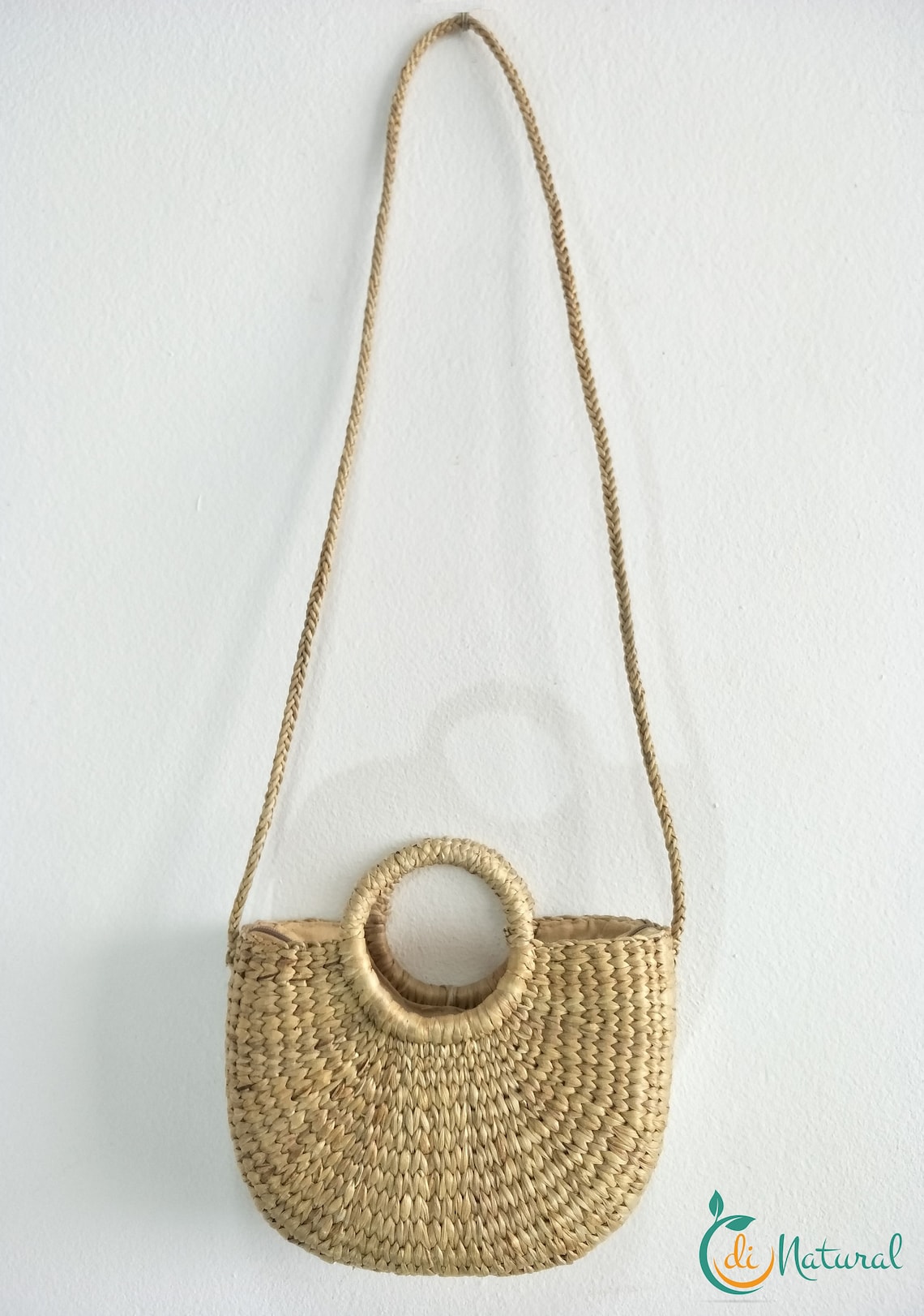 Beach Bag Straw Purse. Wicker Crossbody Bag or Handbag. Small Basket ...