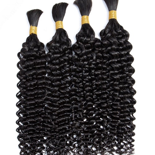 Human Hair Bulk Brazilian Remy Curly Bulk Hair Human Hair for - Etsy