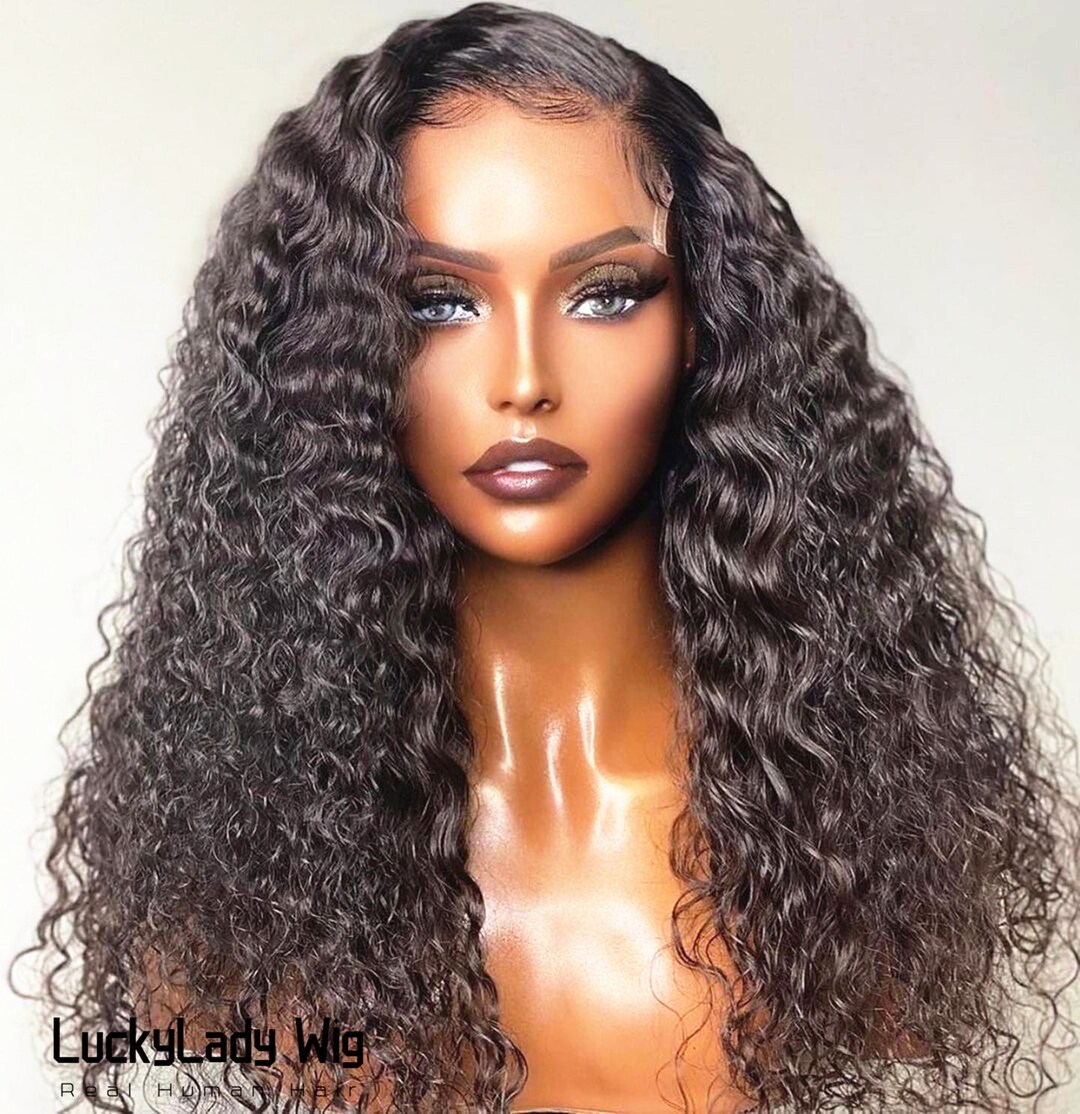 Wear&go HD 5x5 Lace Wigs Prelucked Hair Deep Wave Glueless Human Hair ...