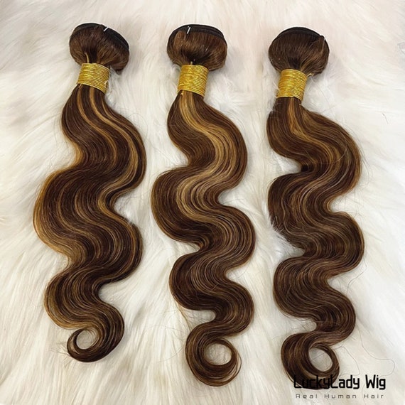 Ombre Steil Haar Terug Honing Blonde Ombre Hoogtepunt Menselijk Haar U