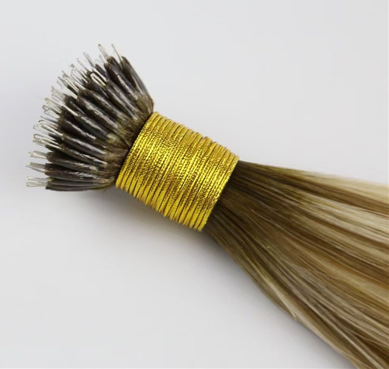 Pianno Ash Blonde and Blonde Nano Ring Hair Extensions Real - Etsy