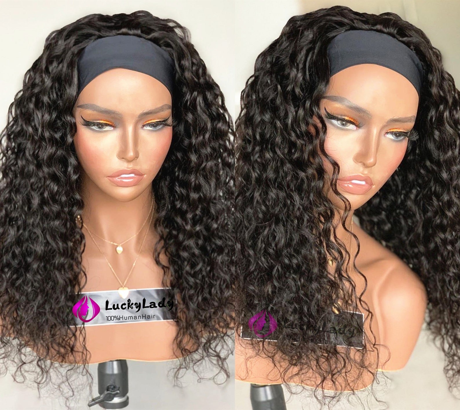 Easy Wear Popular Head Band Wig Human Hair Wigs Cheap Headband Wigs ...