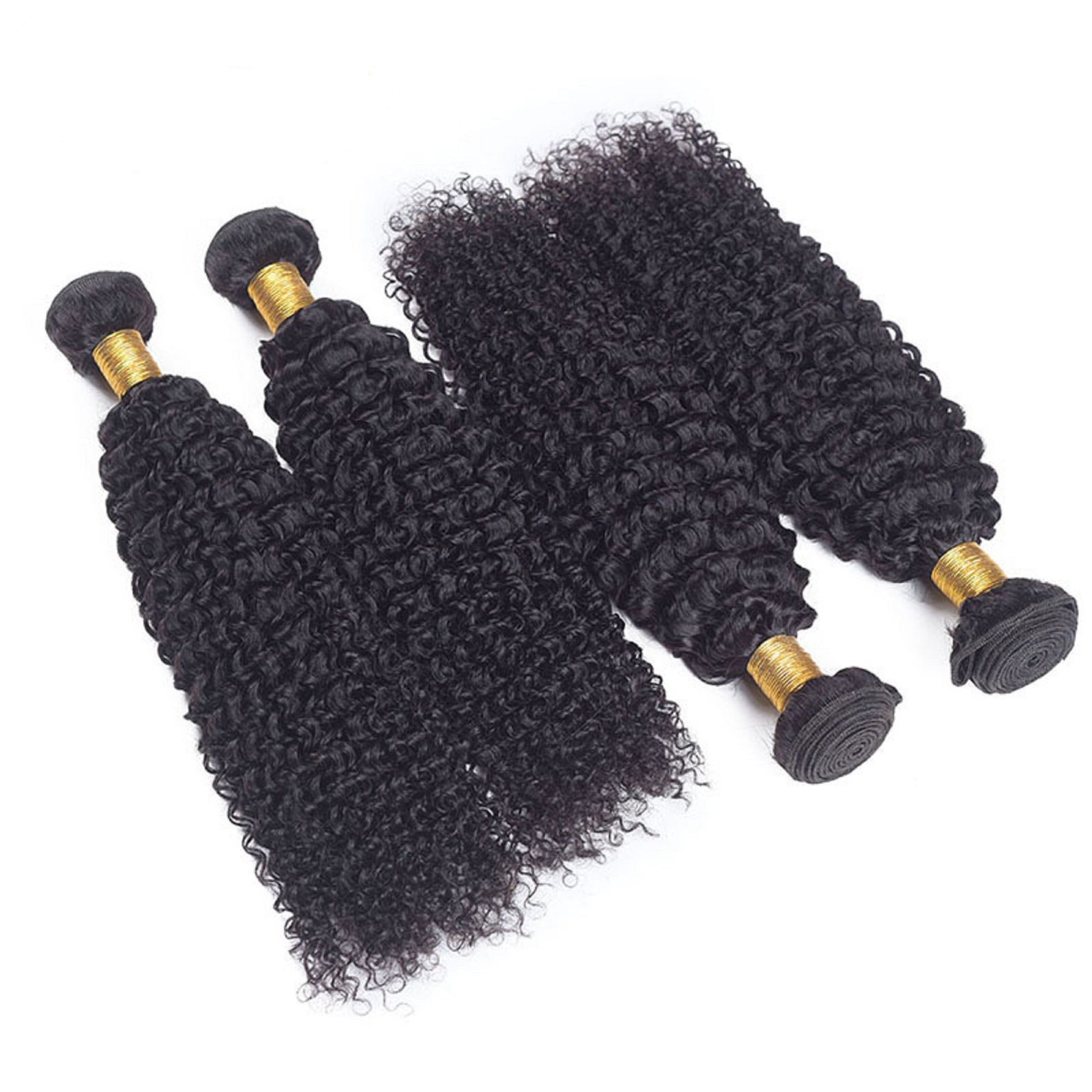 3PCS Remy Hair Human Hair Extensions Kinky Curly Brazilian - Etsy