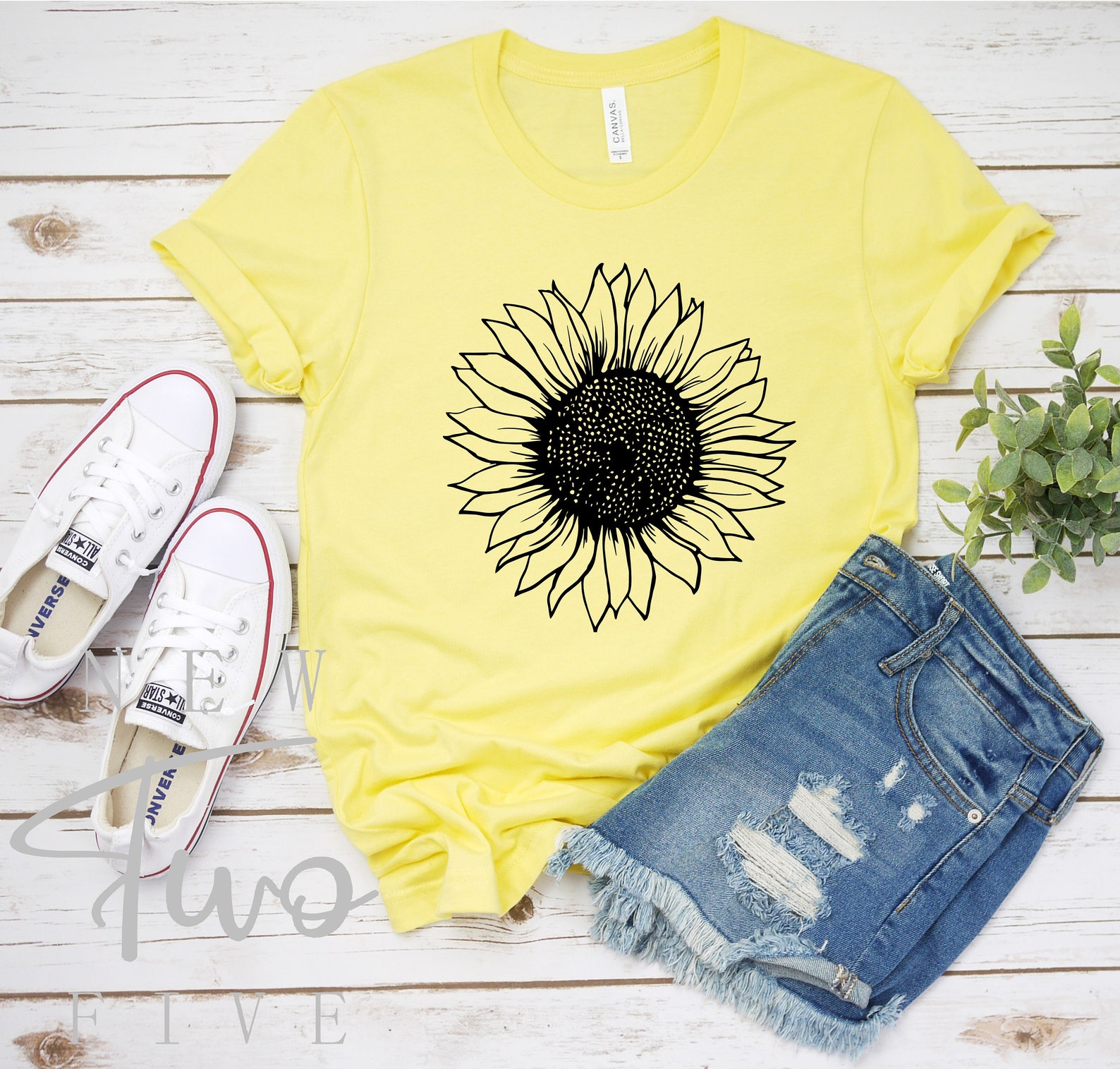 Sunflower Shirtsunflower Shirts for Womenbotanical T - Etsy