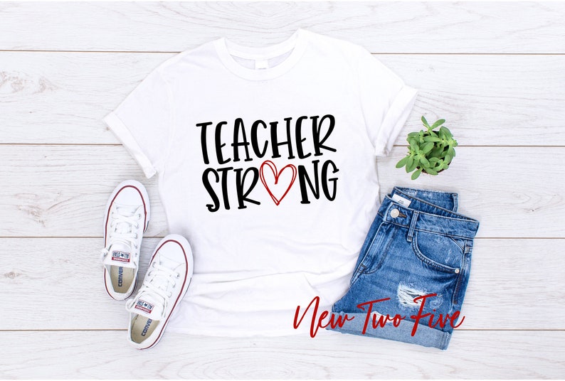 Teacher Strong Shirt Distance Learning Teacher Quarantine | Etsy