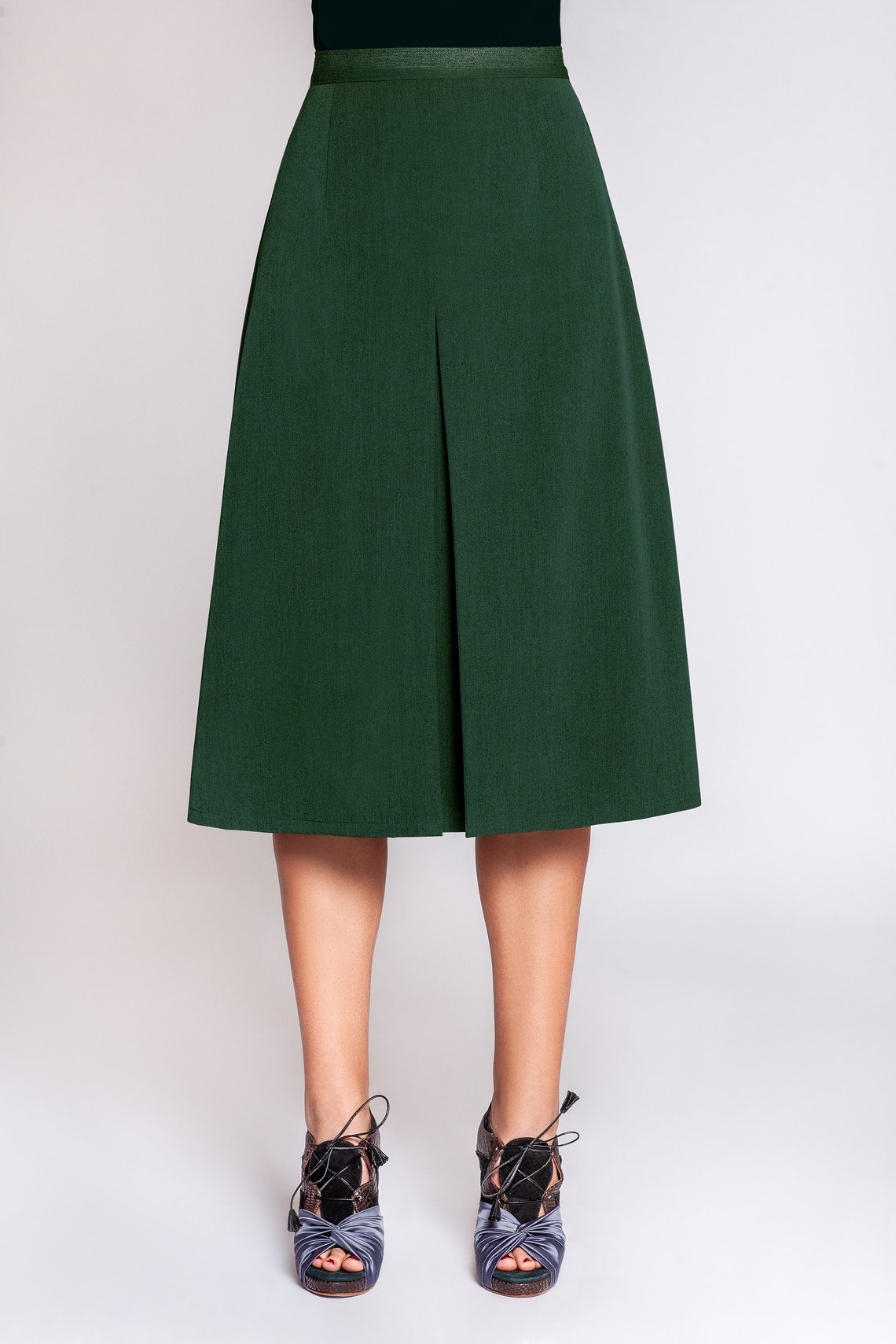 Rock Eleanor Kellerfaltenrock im Vintage Stil - Etsy