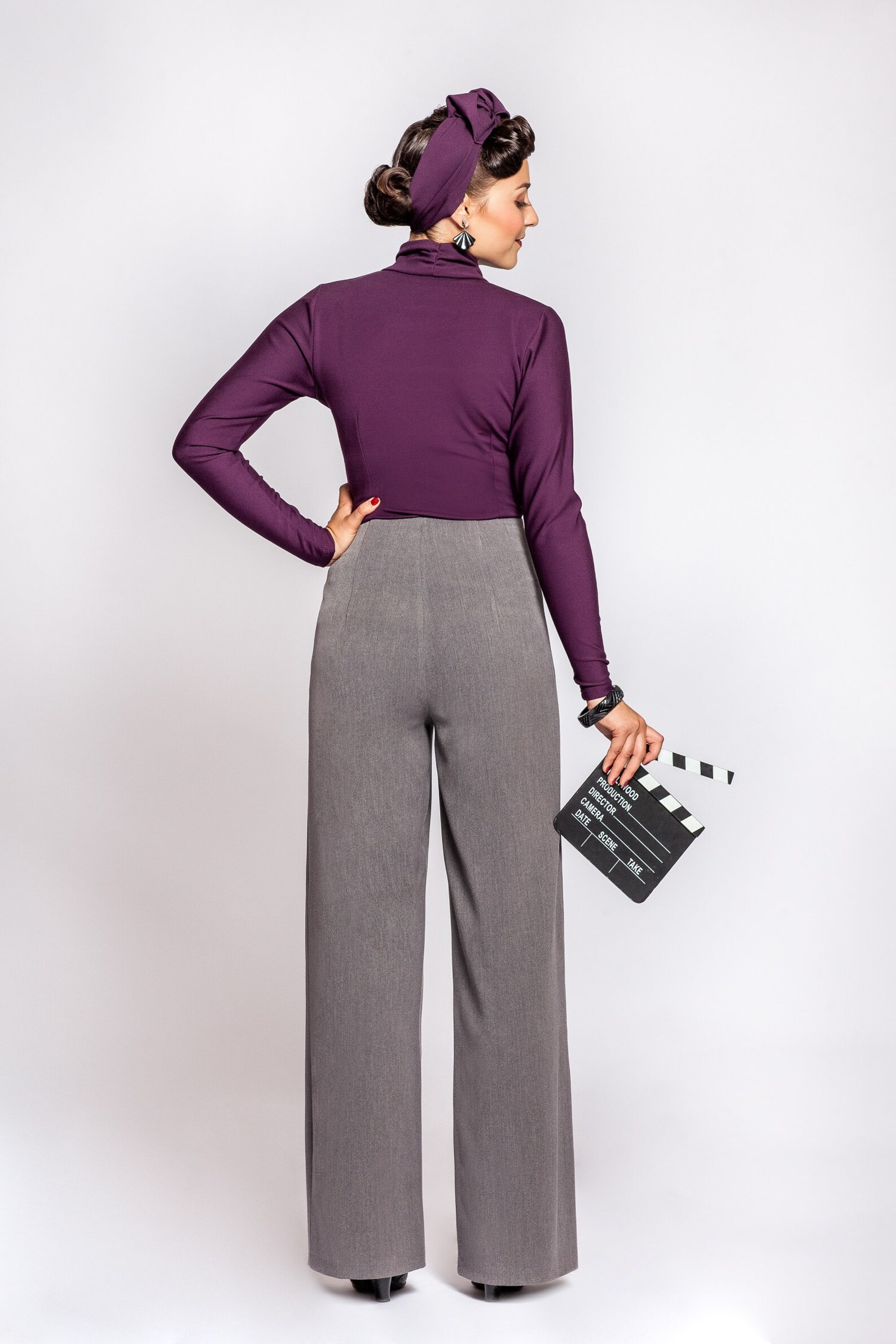Women’s Wide-leg Trousers “boogie” | High-waisted Trousers | Elegant ...