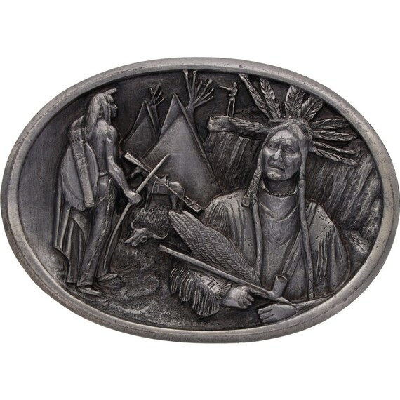 Native American Indian Chief Peace Pipe Southwest Tri… - Gem