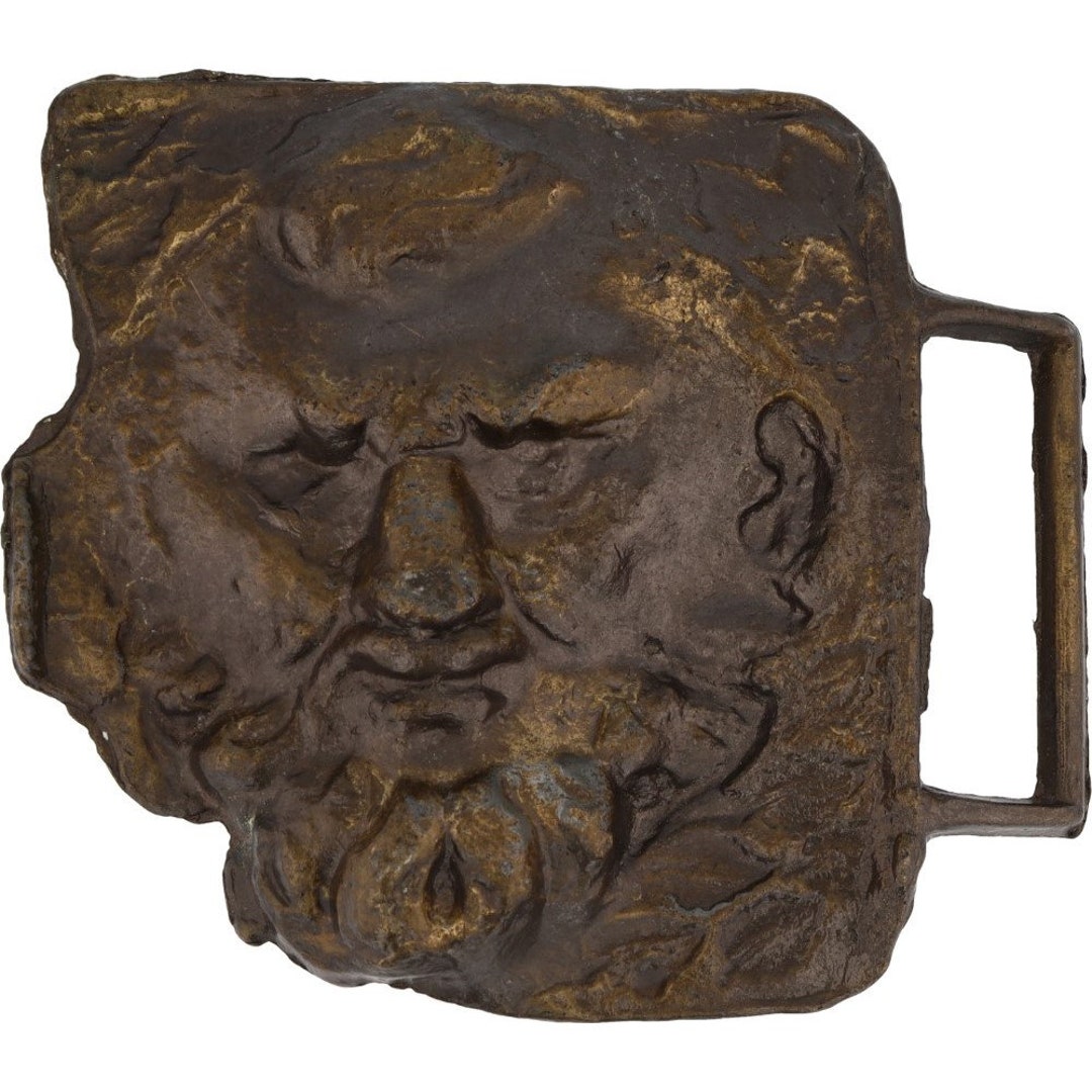 Xxl Devil Forest Green Man Sun God Face Trippy Hippie 1970s Vintage ...